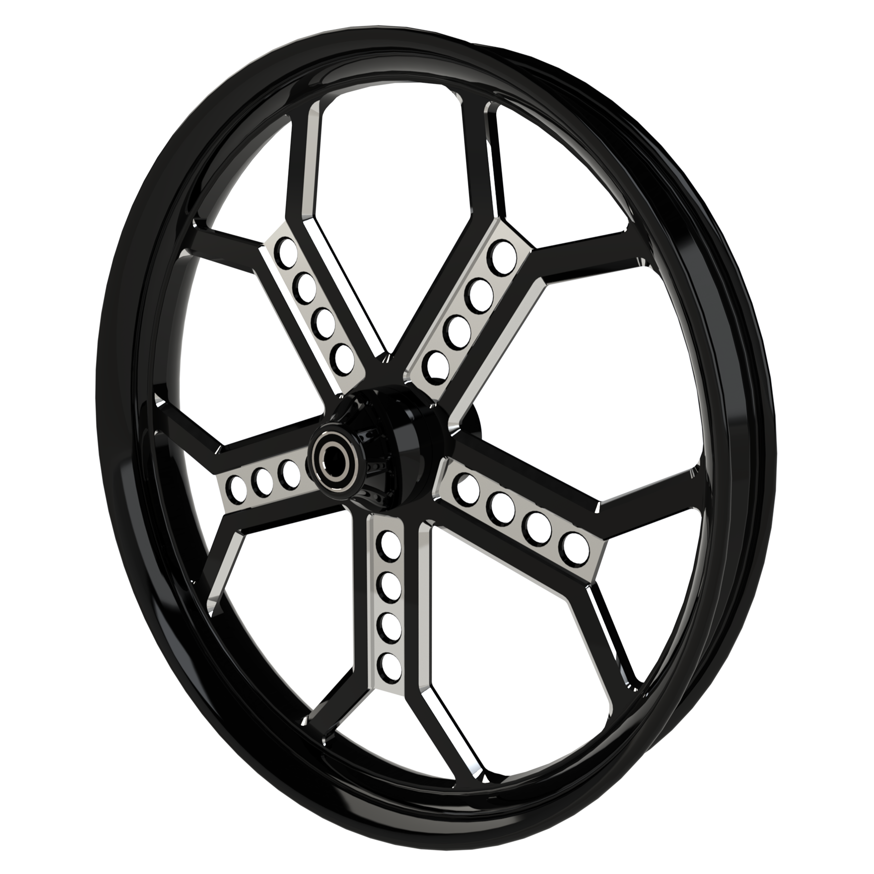 Revolution Bulldog Fat Tire Black Double Cut Wheels - SMT Wheels