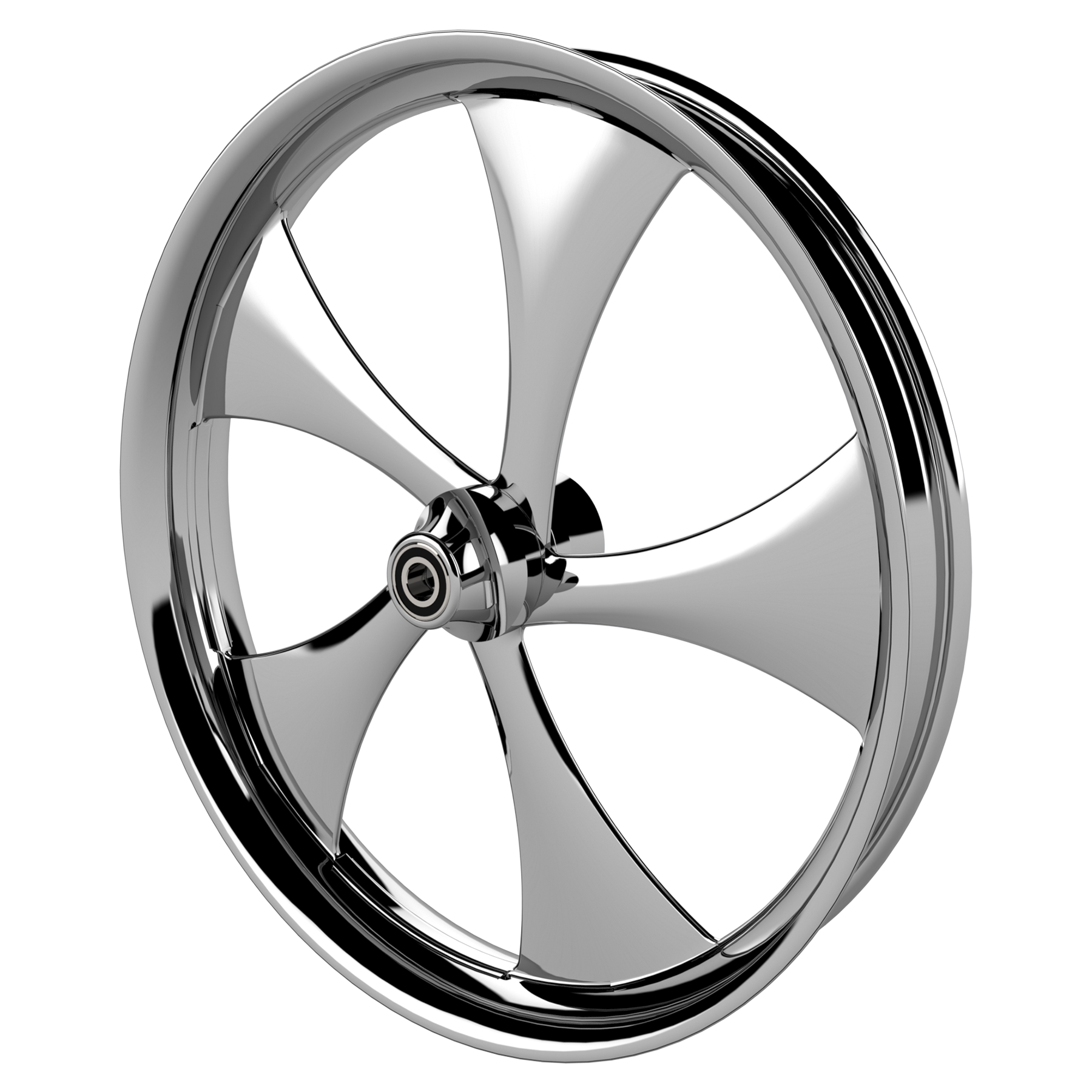 Twisted Steel Bulldog Fat Tire Chrome Wheels - SMT Wheels