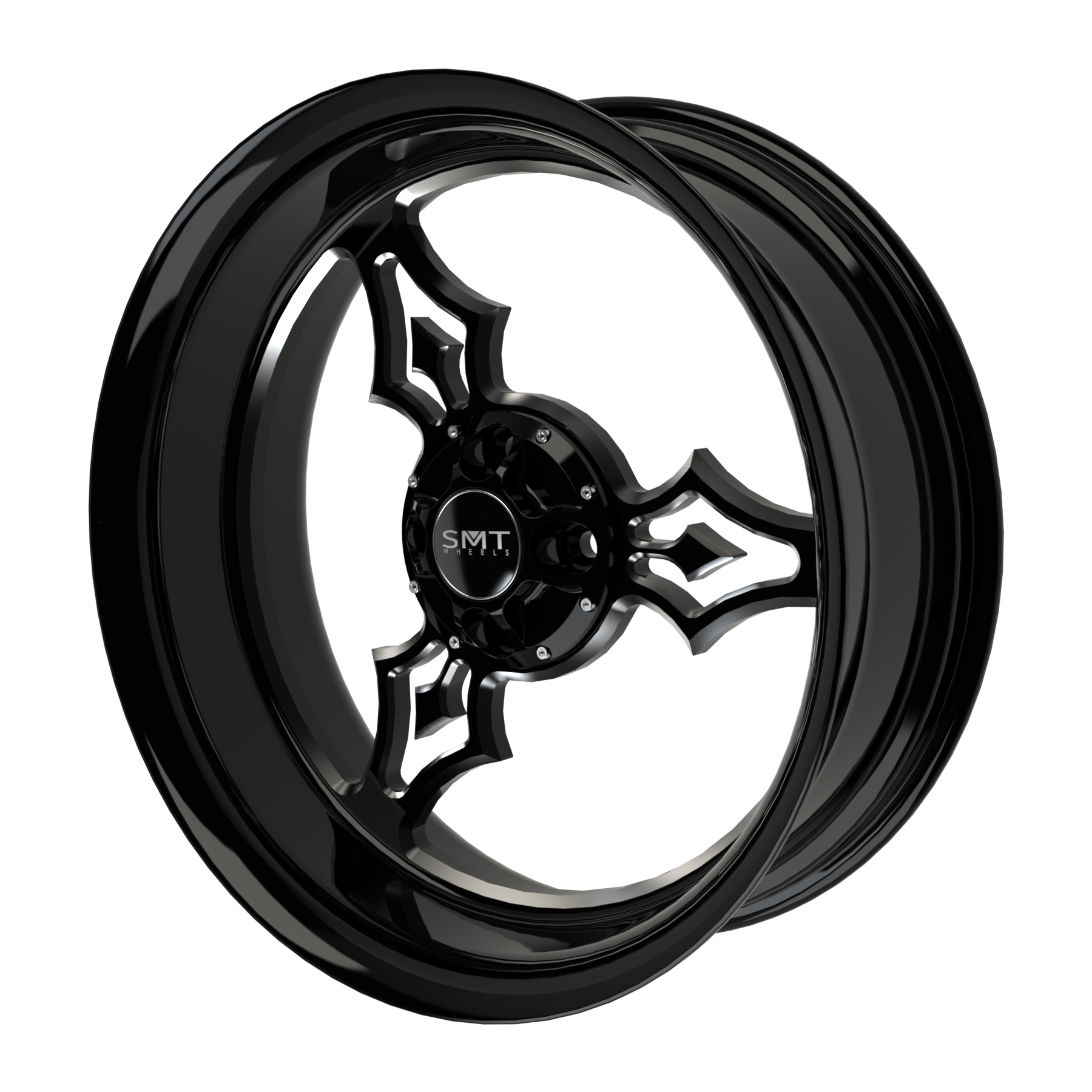 Iron Trinity Harley Trike Black Double Cut Wheels - SMT Wheels