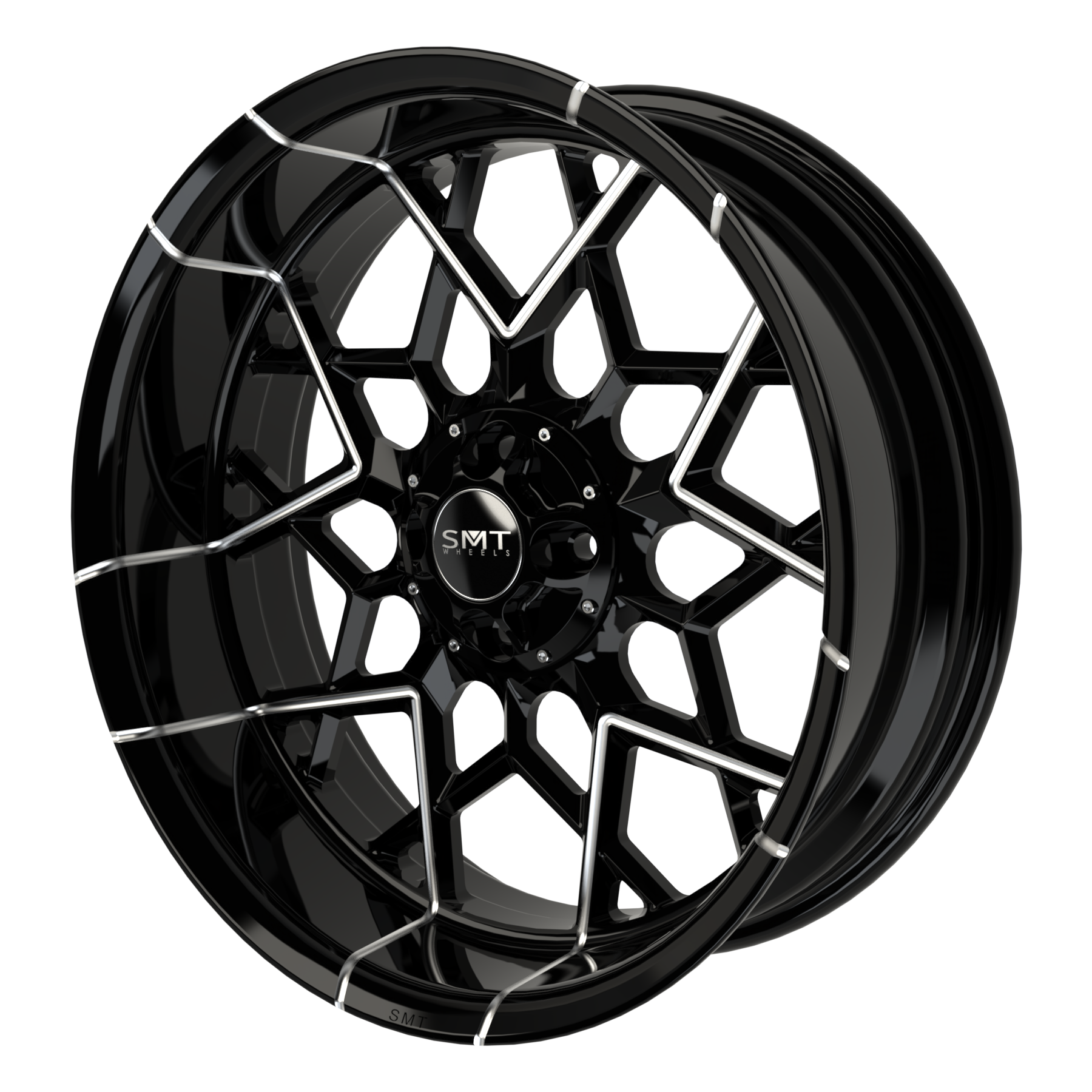 Vega Harley Trike Black Double Cut Wheels - SMT Wheels