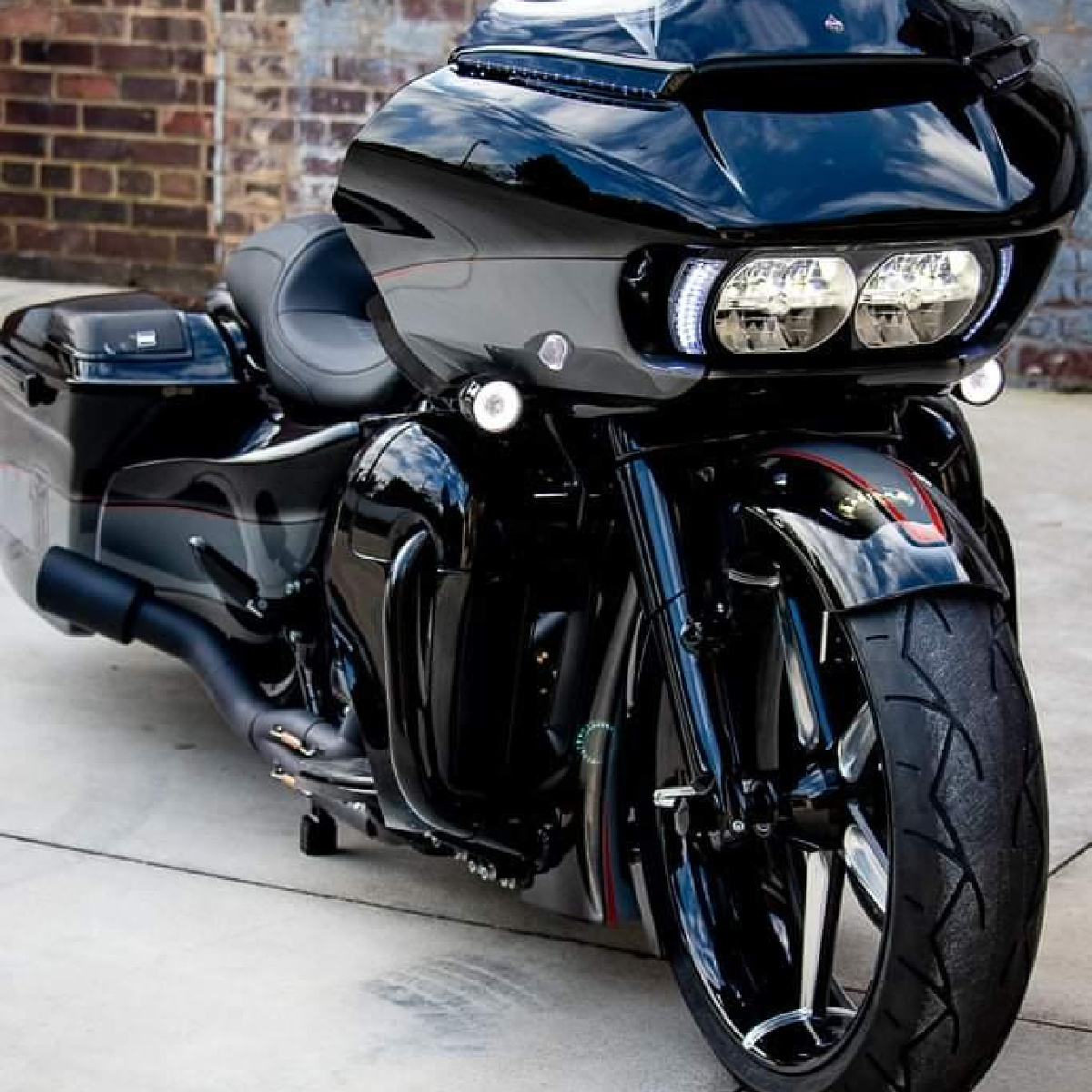 Rev Limit Harley Touring Black Double Cut Wheels - SMT Wheels