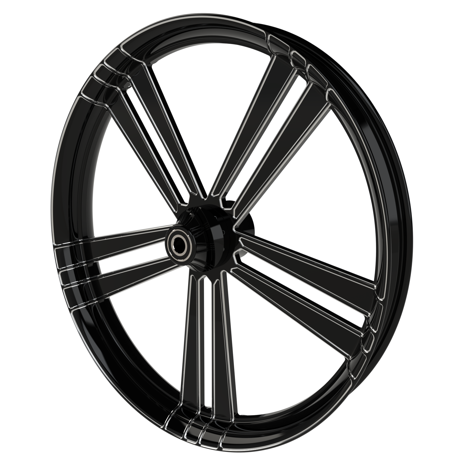 Sinful Harley Touring Black Double Cut Wheels - SMT Wheels