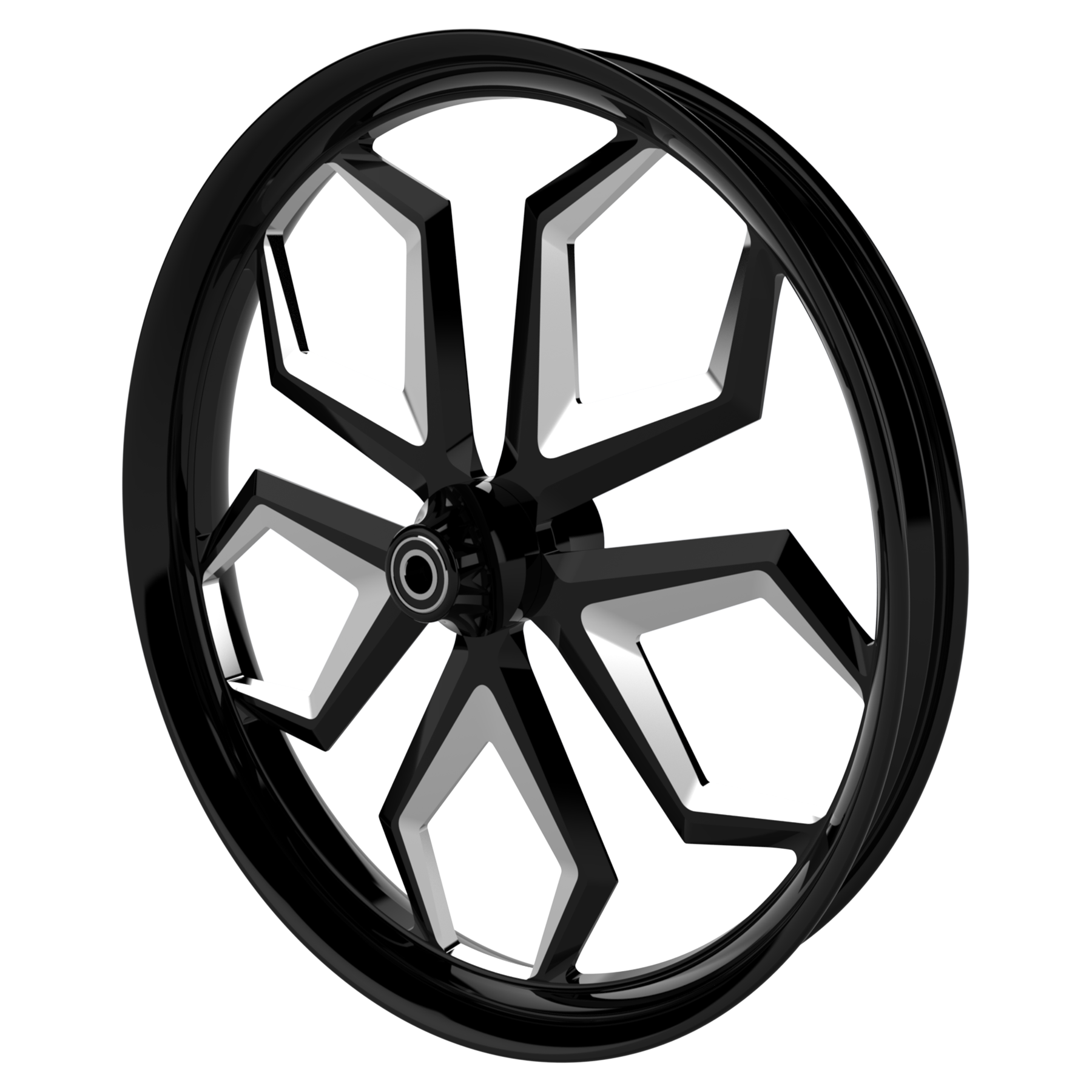 Diablo Harley Softail | Dyna | Sportster Black Double Cut Wheels - SMT ...