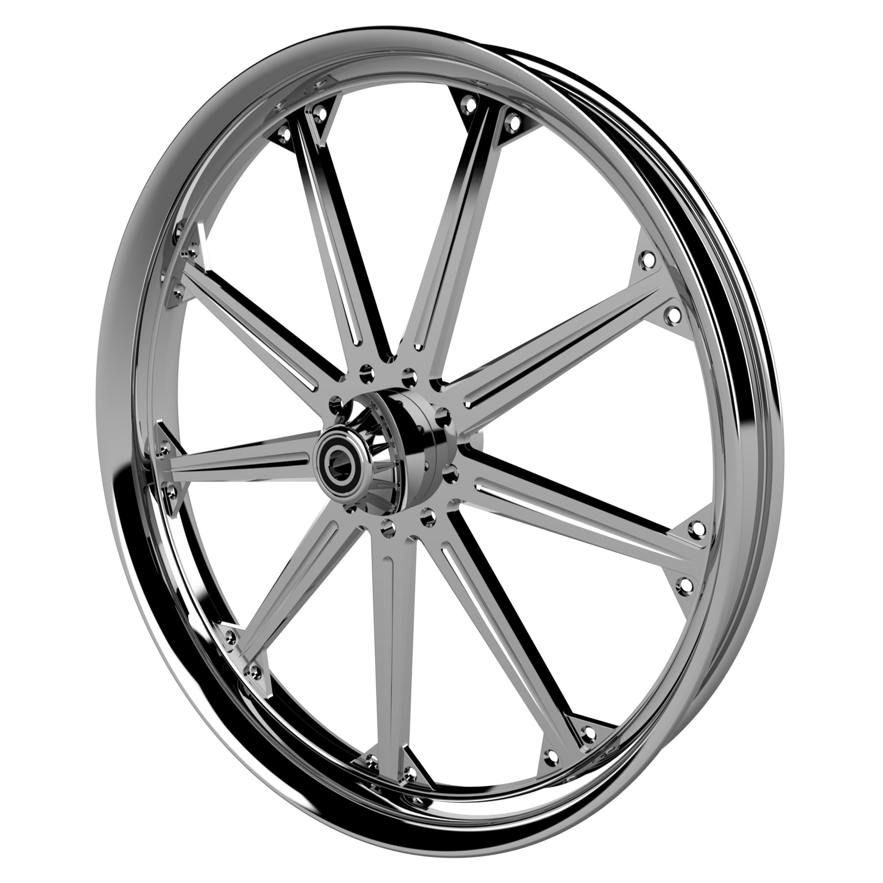 High Stakes Harley Touring Chrome Wheels - SMT Wheels