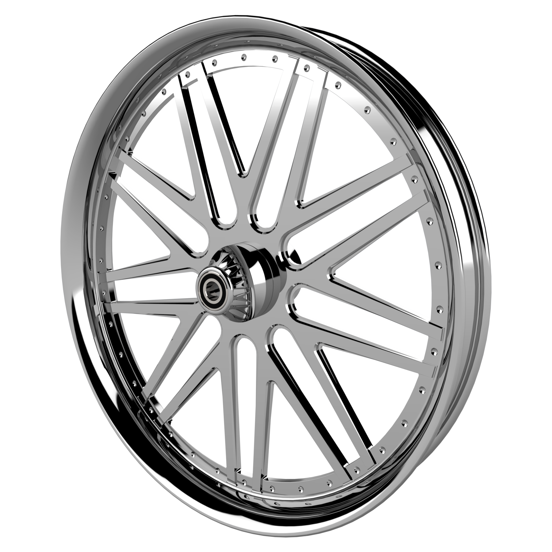 Super Street with Dimples Harley Touring Chrome Wheels - SMT Wheels