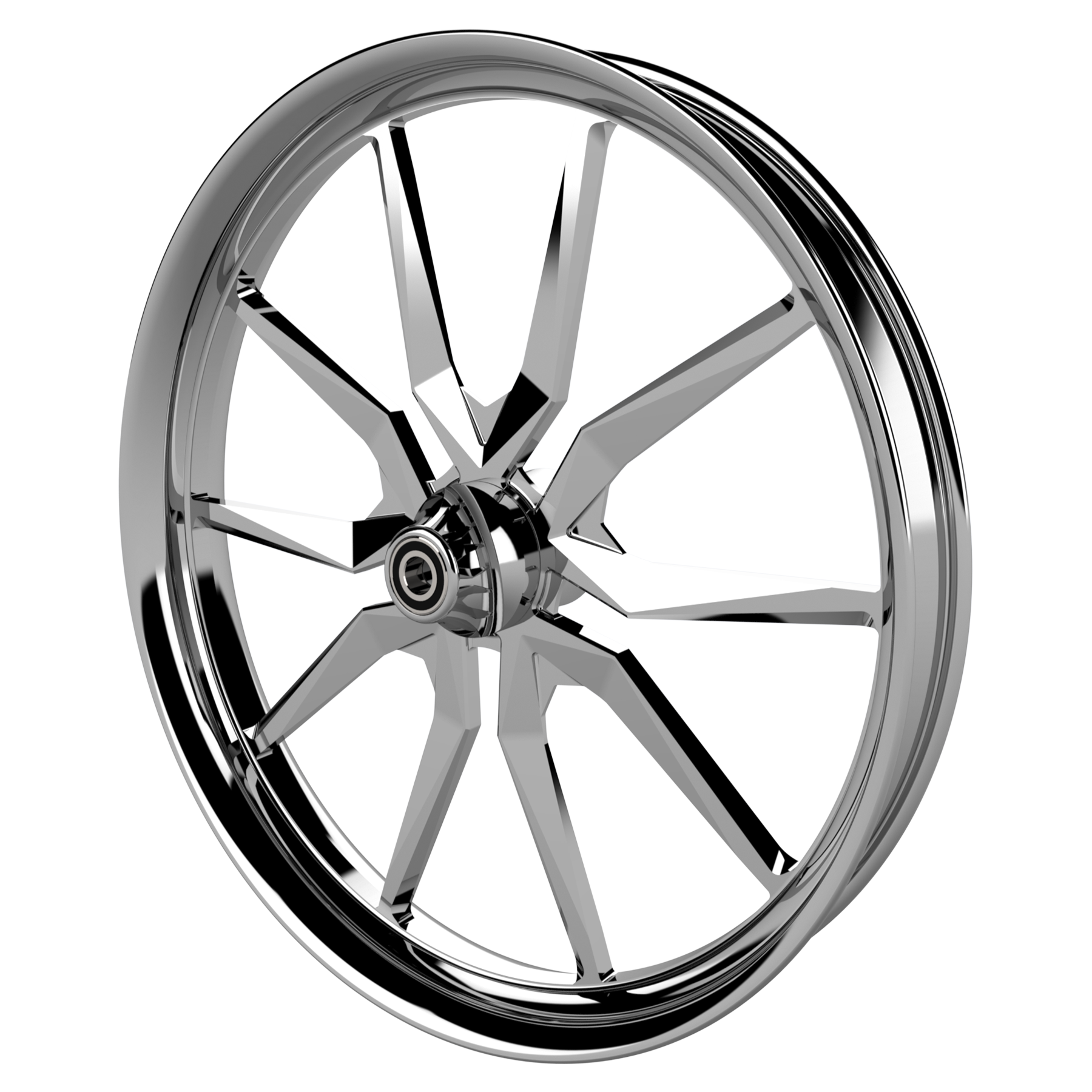 34 Inch Rage Chrome Harley Wheel - SMT Wheels