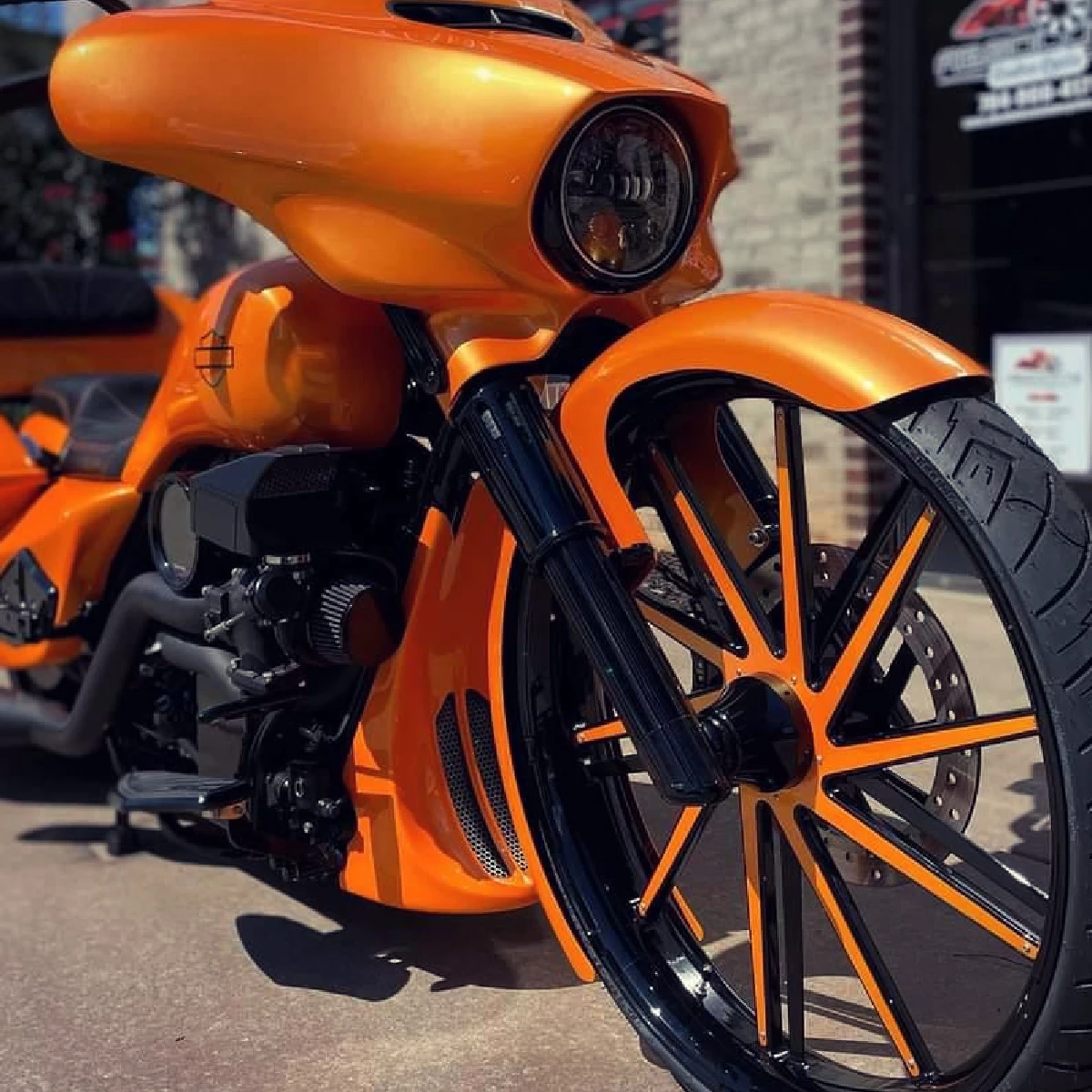 21 Inch GT2 Black Harley Wheel - SMT Wheels