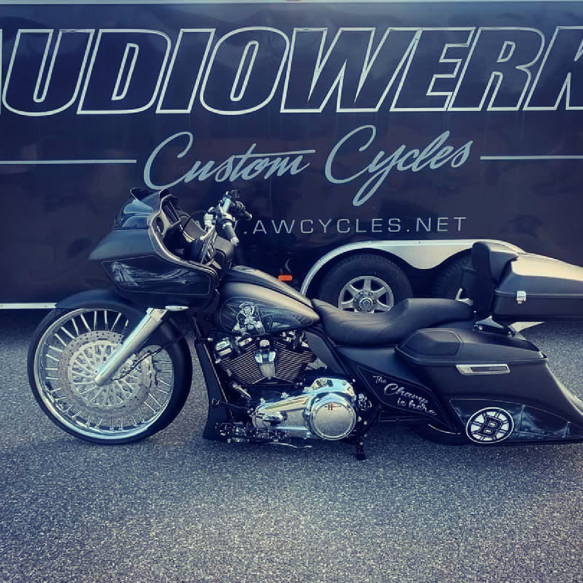 26 Inch Dirty Spoke Chrome Harley Wheel - SMT Wheels