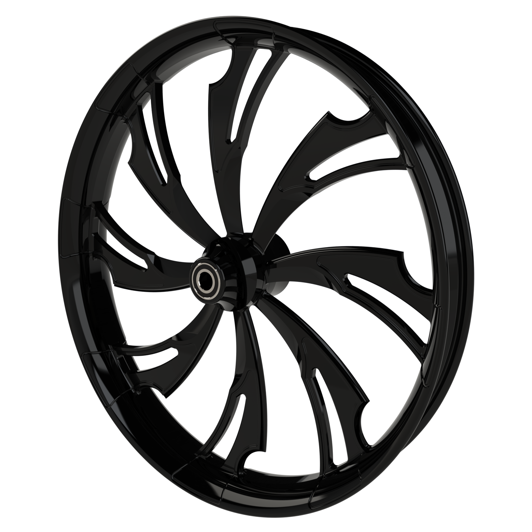 30 Inch Guinzu Black Harley Wheel - SMT Wheels