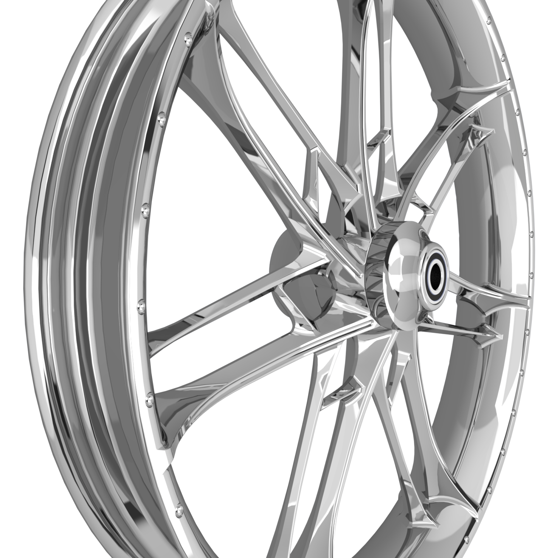 32 Inch Gran Sport 3D Chrome Harley Wheel - SMT Wheels