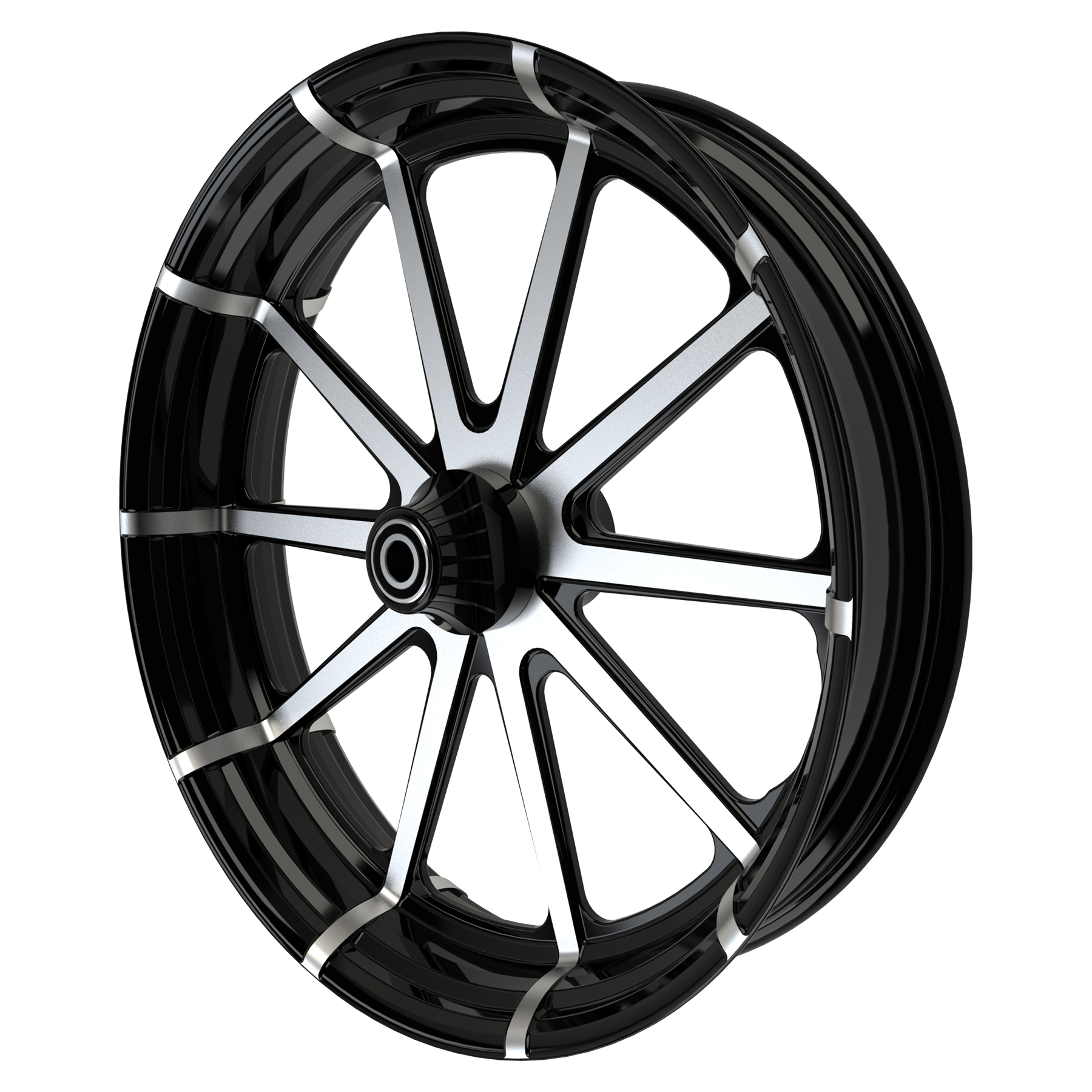 OG.07 Harley Softail | Dyna | Sportster Black Double Cut Wheels - SMT ...