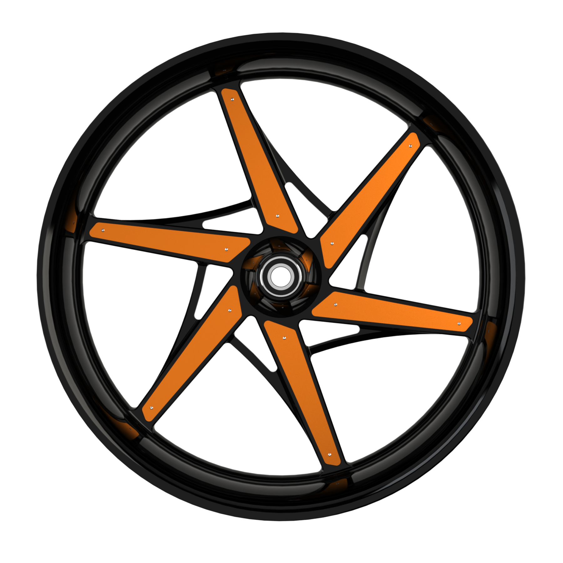 GT6Sixer Harley Softail | Dyna | Sportster Black Wheels - SMT Wheels