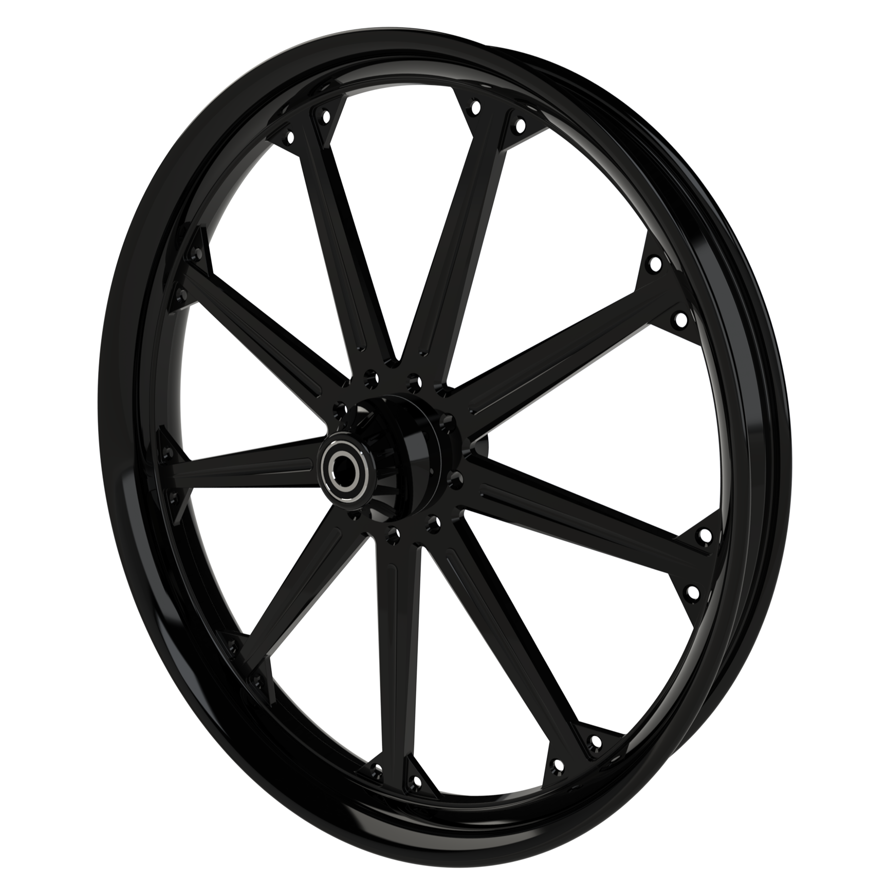 High Stakes Harley Softail | Dyna | Sportster Black Wheels - SMT Wheels