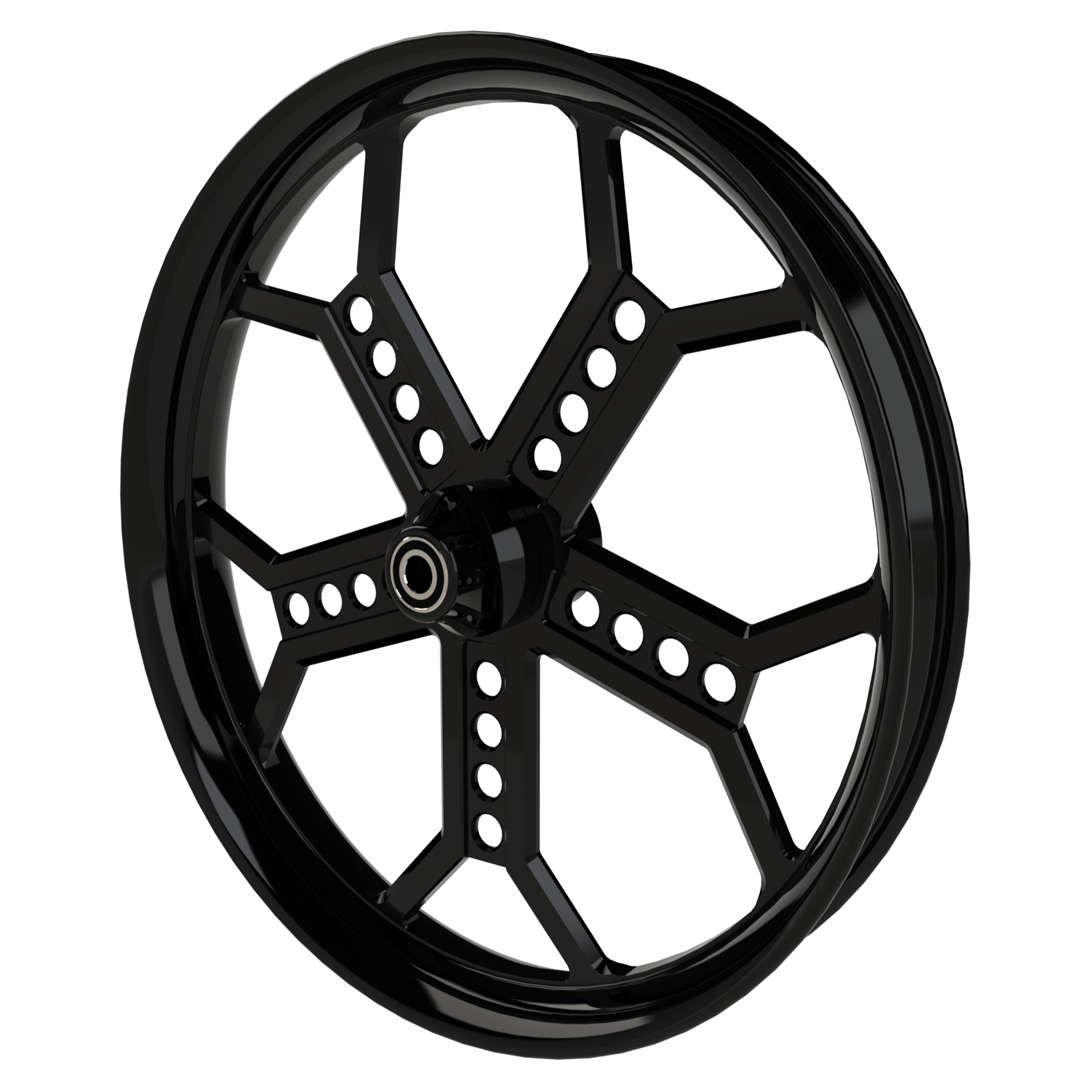 Revolution Harley Softail | Dyna | Sportster Black Wheels - SMT Wheels