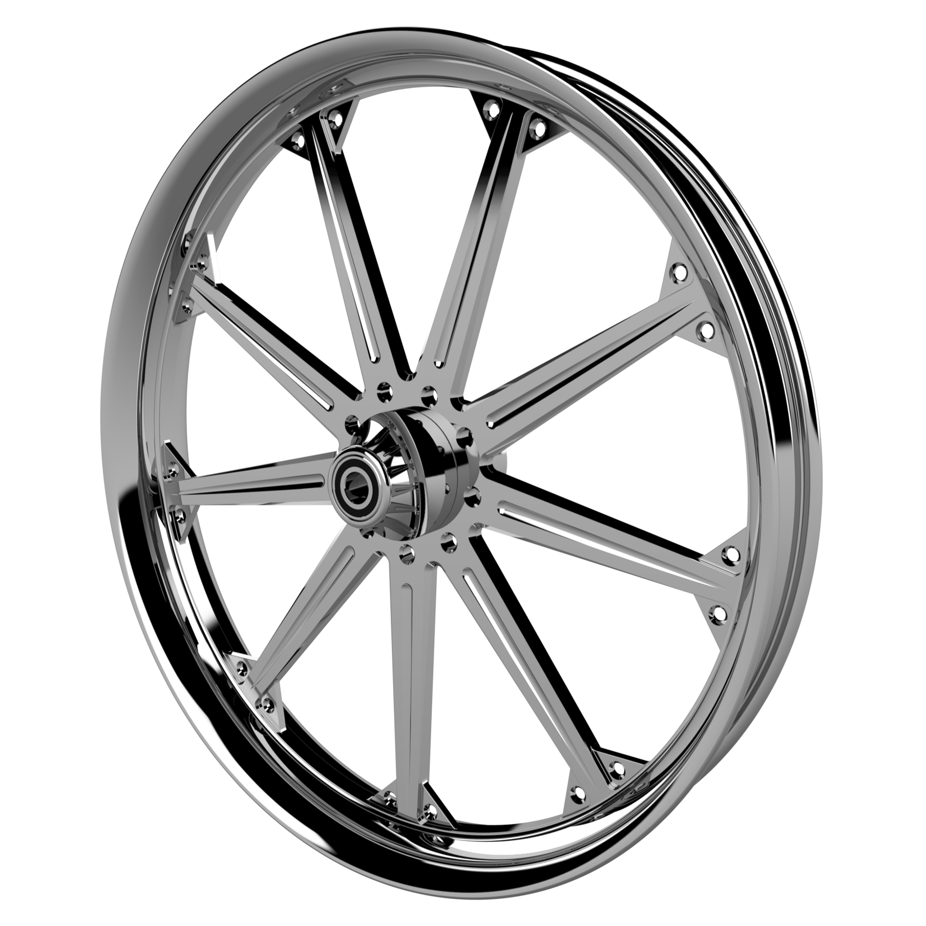 High Stakes Harley V-Rod Chrome Wheels - SMT Wheels