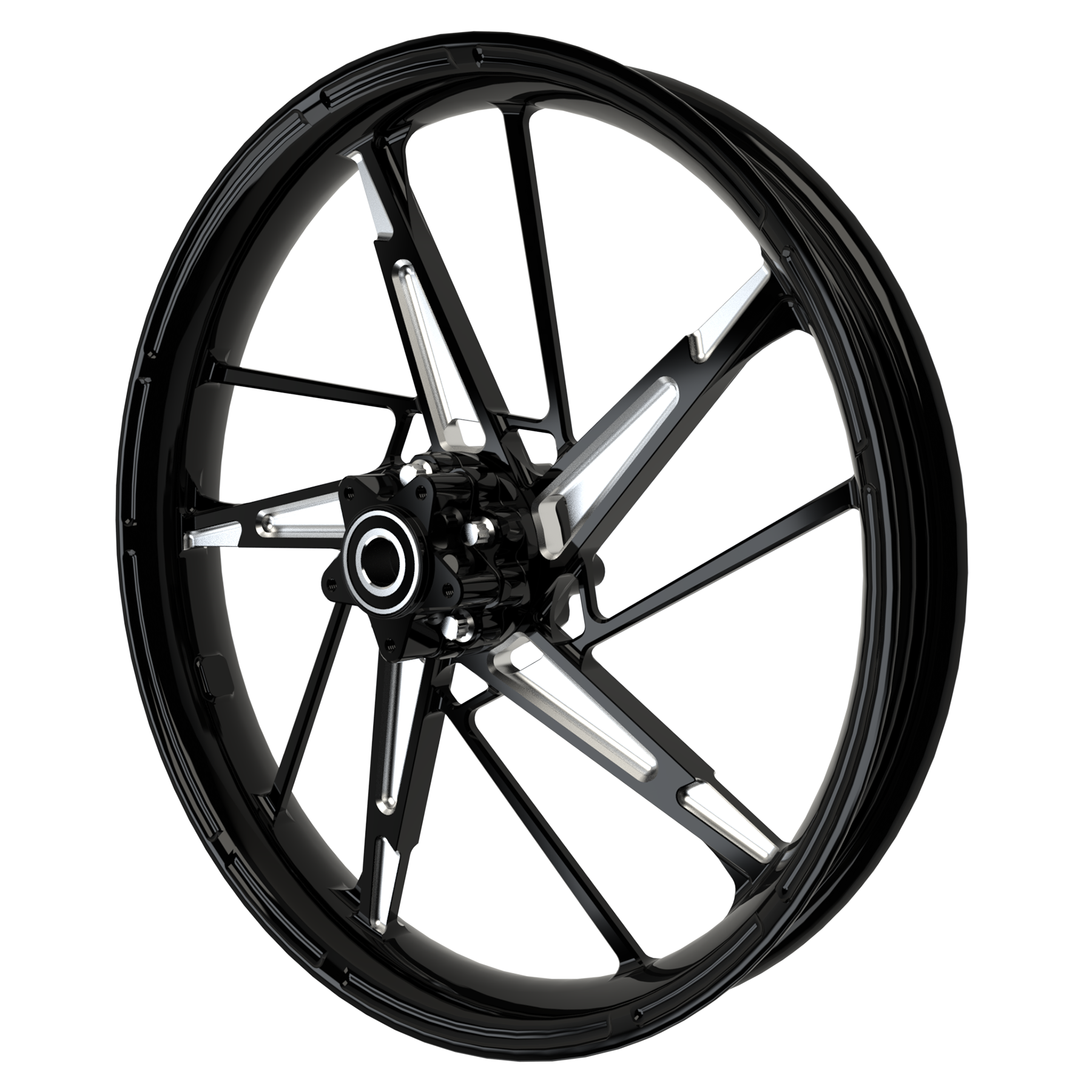 PS.08 Harley Pan America Black Double Cut Wheels - SMT Wheels