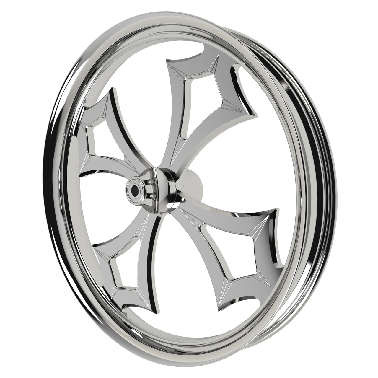 Barbaric Tendencies Harley Pan America Chrome Wheels - SMT Wheels