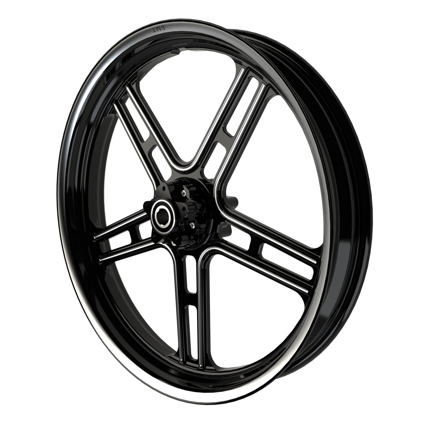 RetroSpec 01 Harley Pan America Black Double Cut Wheels - SMT Wheels