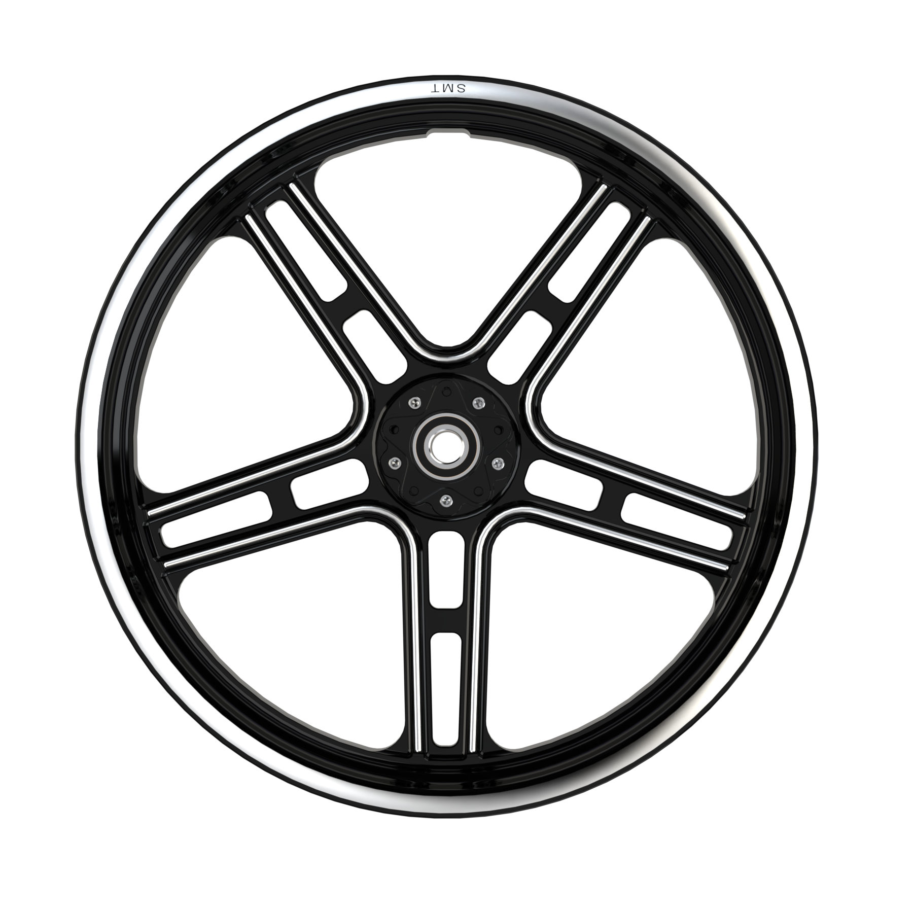 RetroSpec 01 Harley Softail | Dyna | Sportster Black Double Cut Wheels ...