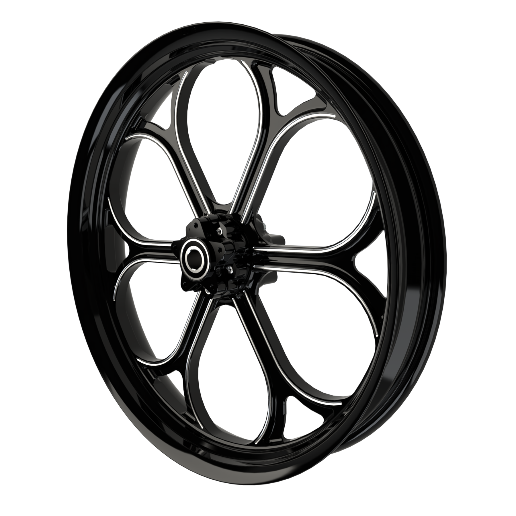 RetroSpec 05 Bulldog Fat Tire Black Double Cut Wheels - SMT Wheels