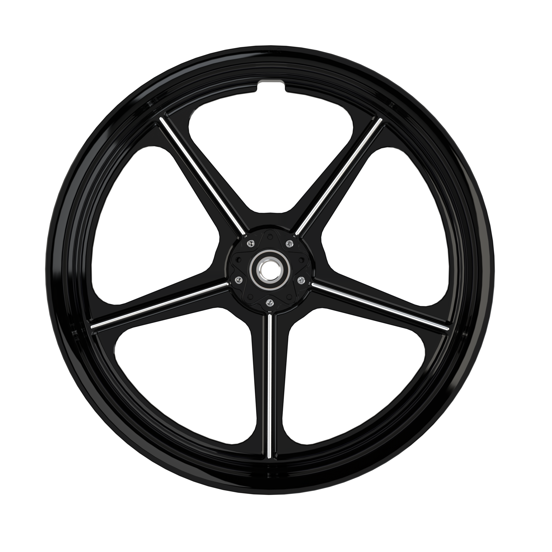 RetroSpec 14 Bulldog Fat Tire Black Double Cut Wheels - SMT Wheels