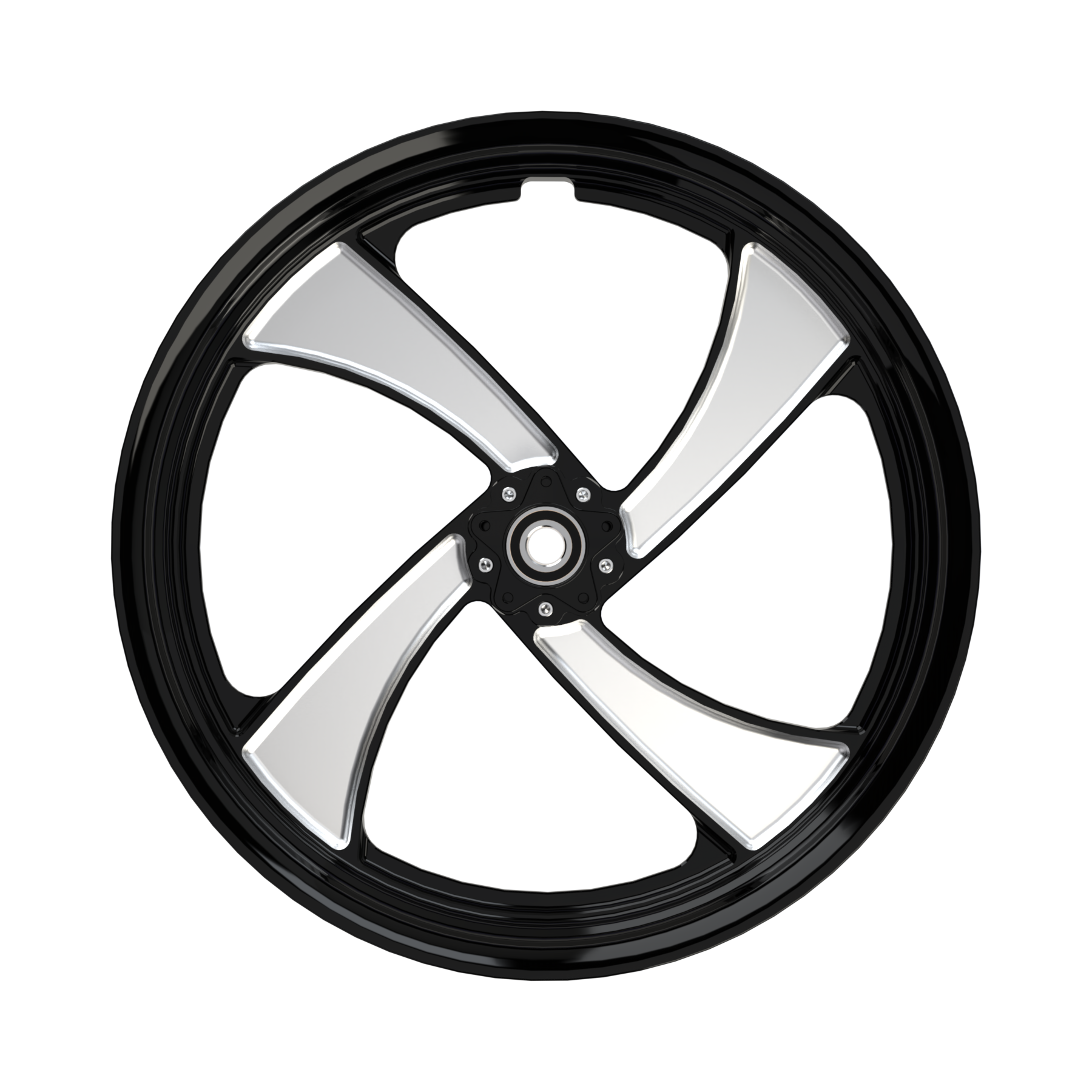 RetroSpec 09 Harley Touring Black Double Cut Wheels - SMT Wheels