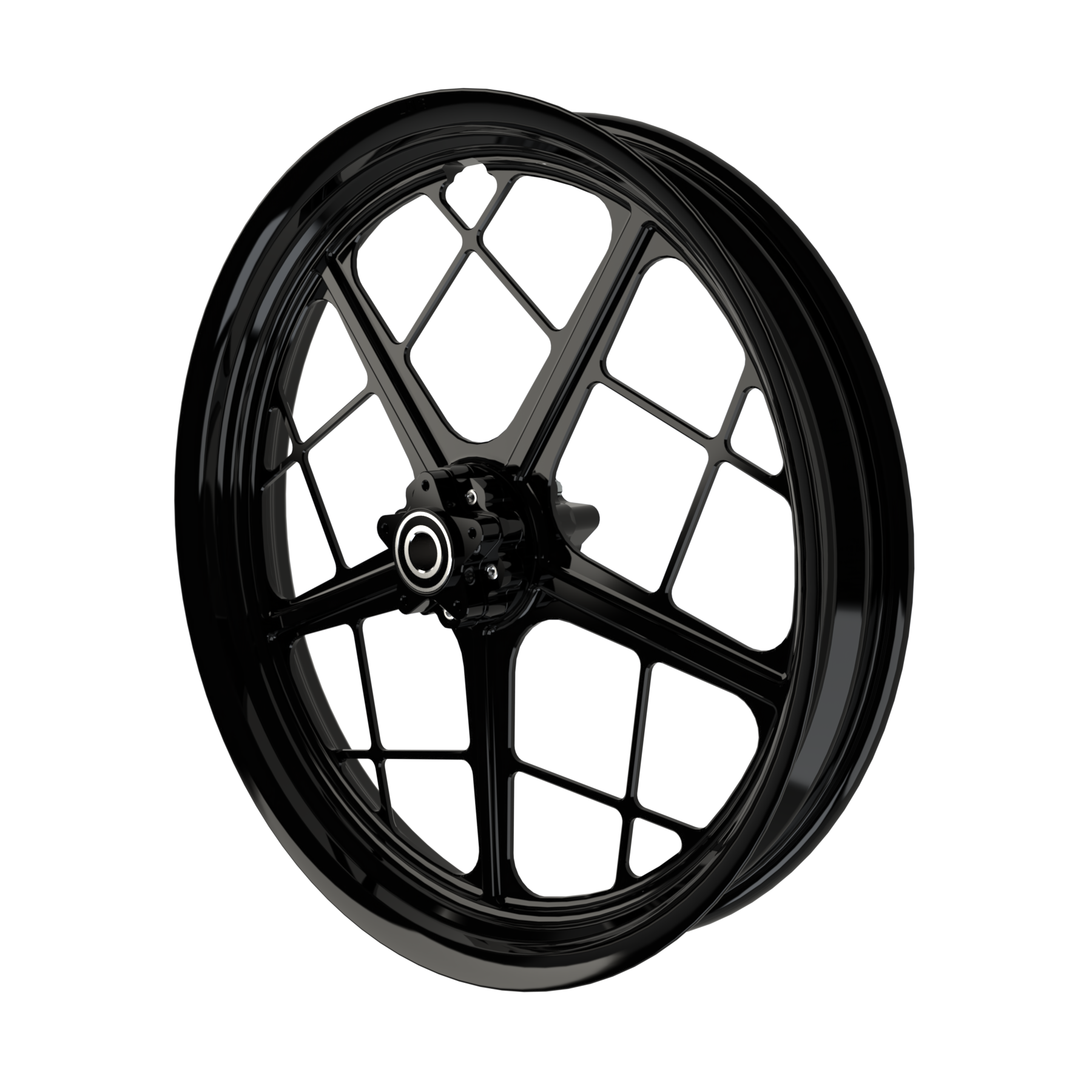 RetroSpec 02 Harley Softail | Dyna | Sportster Black Wheels - SMT Wheels