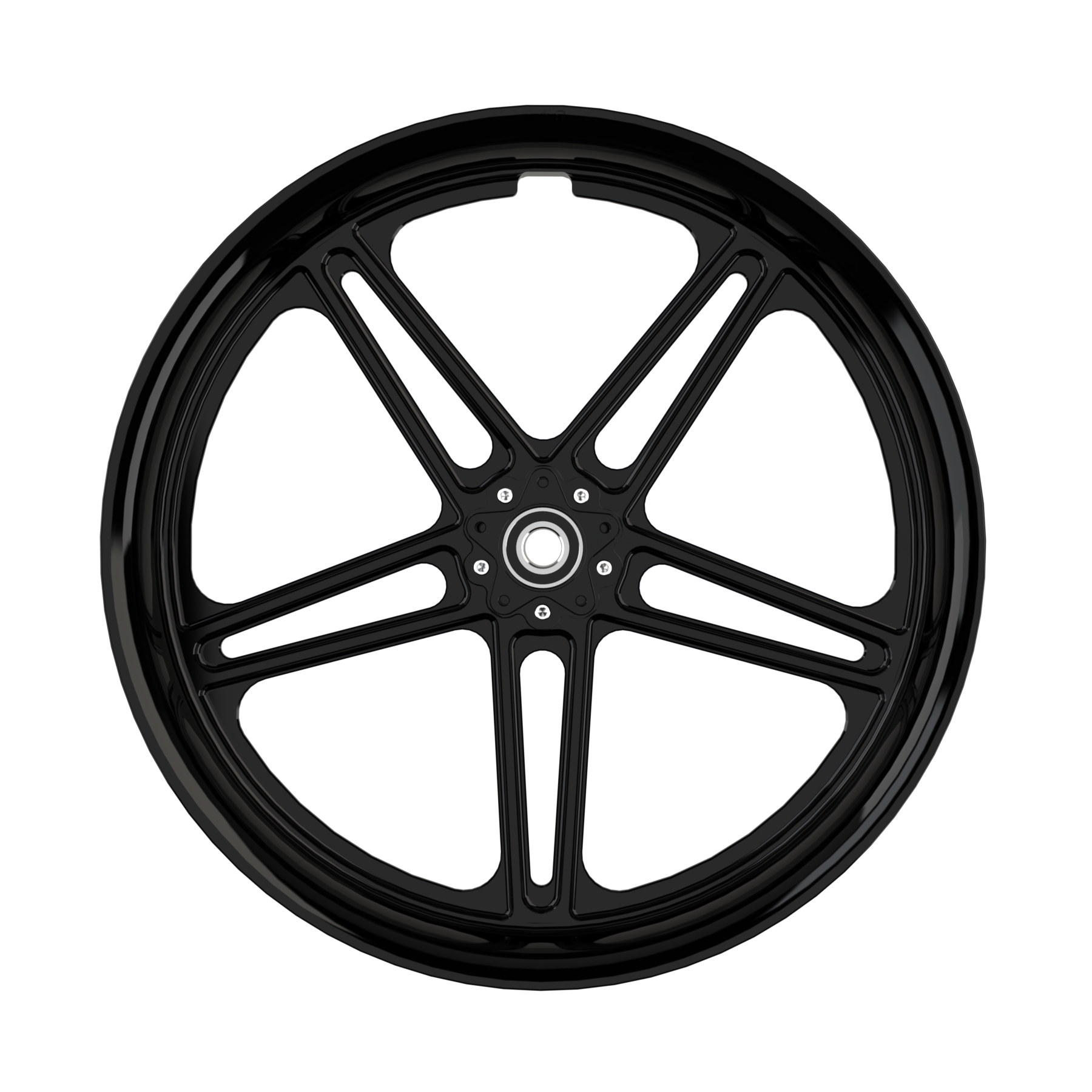 RetroSpec 07 Harley Softail | Dyna | Sportster Black Wheels - SMT Wheels