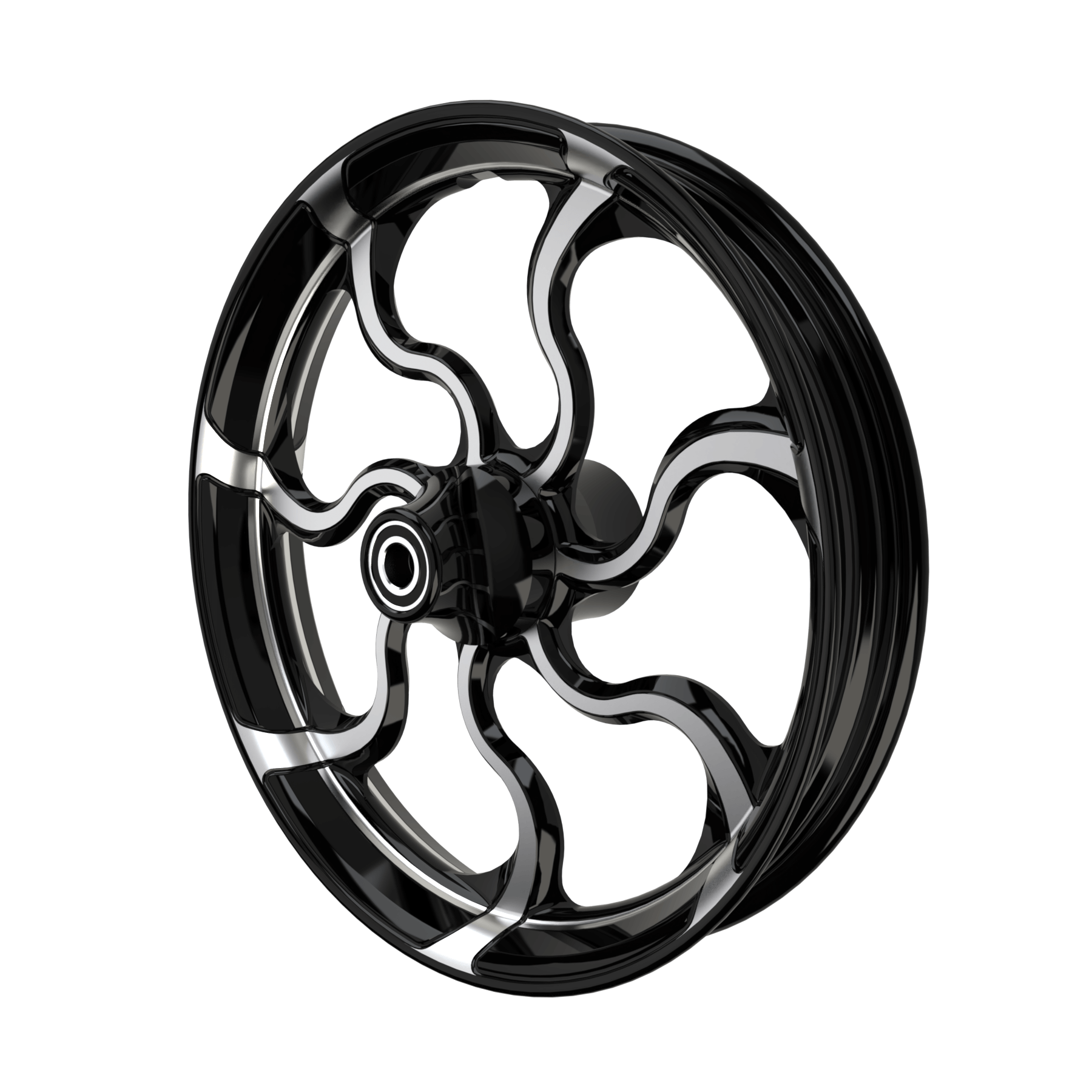 SP Harley V-Rod Black Double Cut Wheels - SMT Wheels