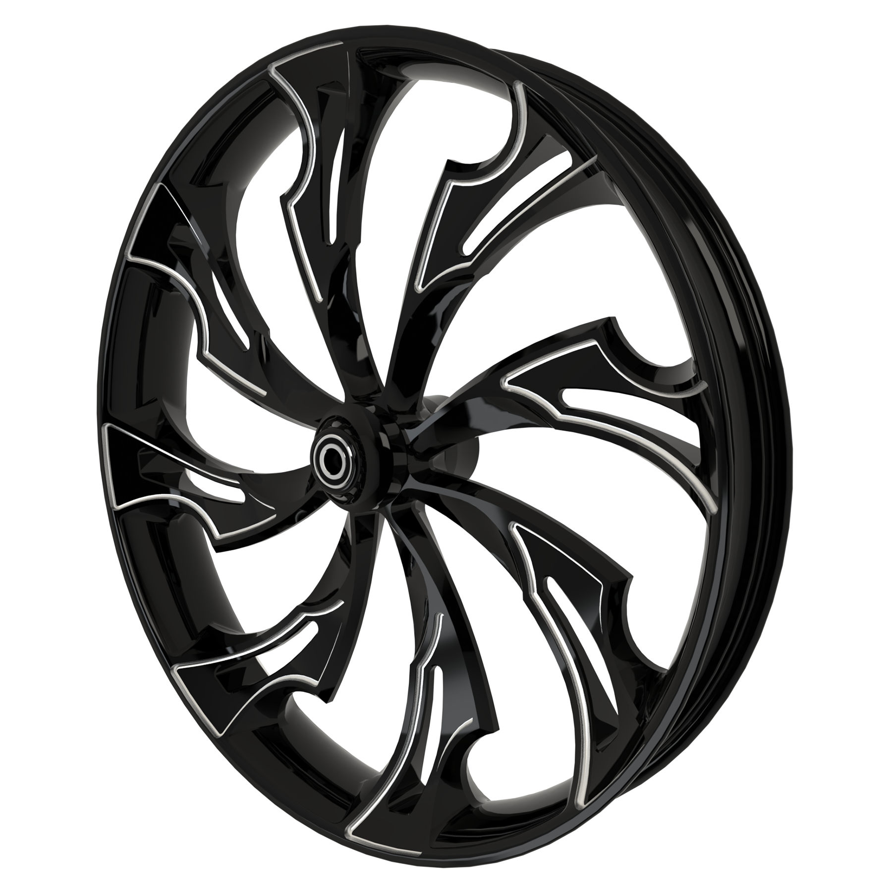 Guinzu 3D Harley Black Double Cut Wheels - SMT Wheels