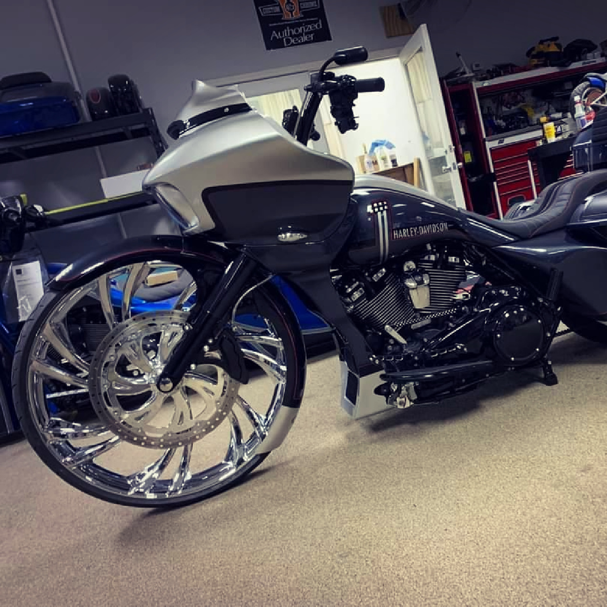 V Arm 3D Harley Chrome Wheels - SMT Wheels