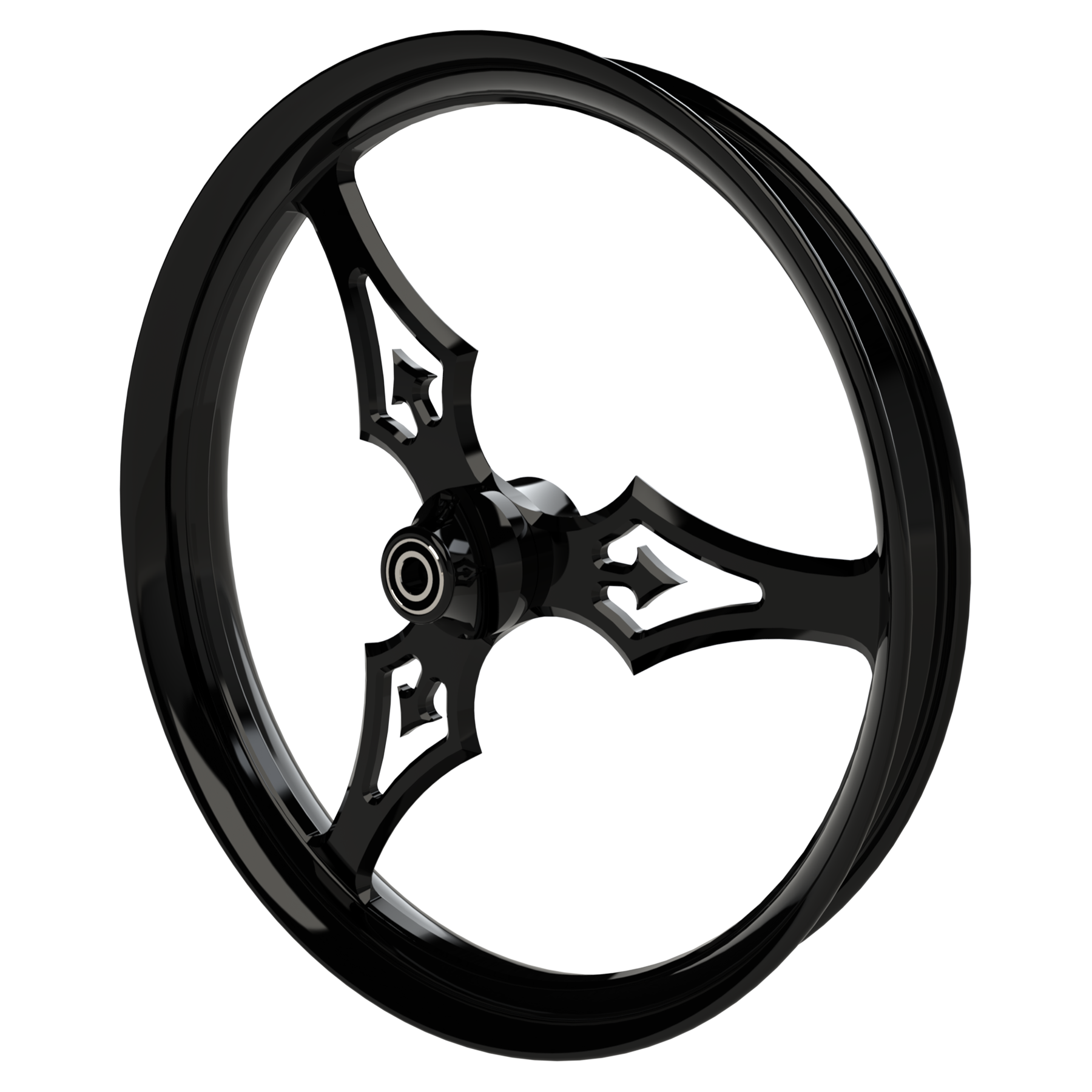 Iron Trinity Bulldog Fat Tire Black Wheels - SMT Wheels