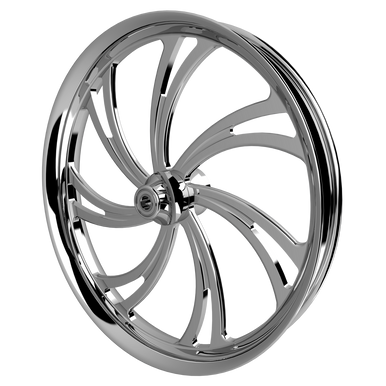 21 Inch V Arm Chrome Harley Wheel - SMT Wheels