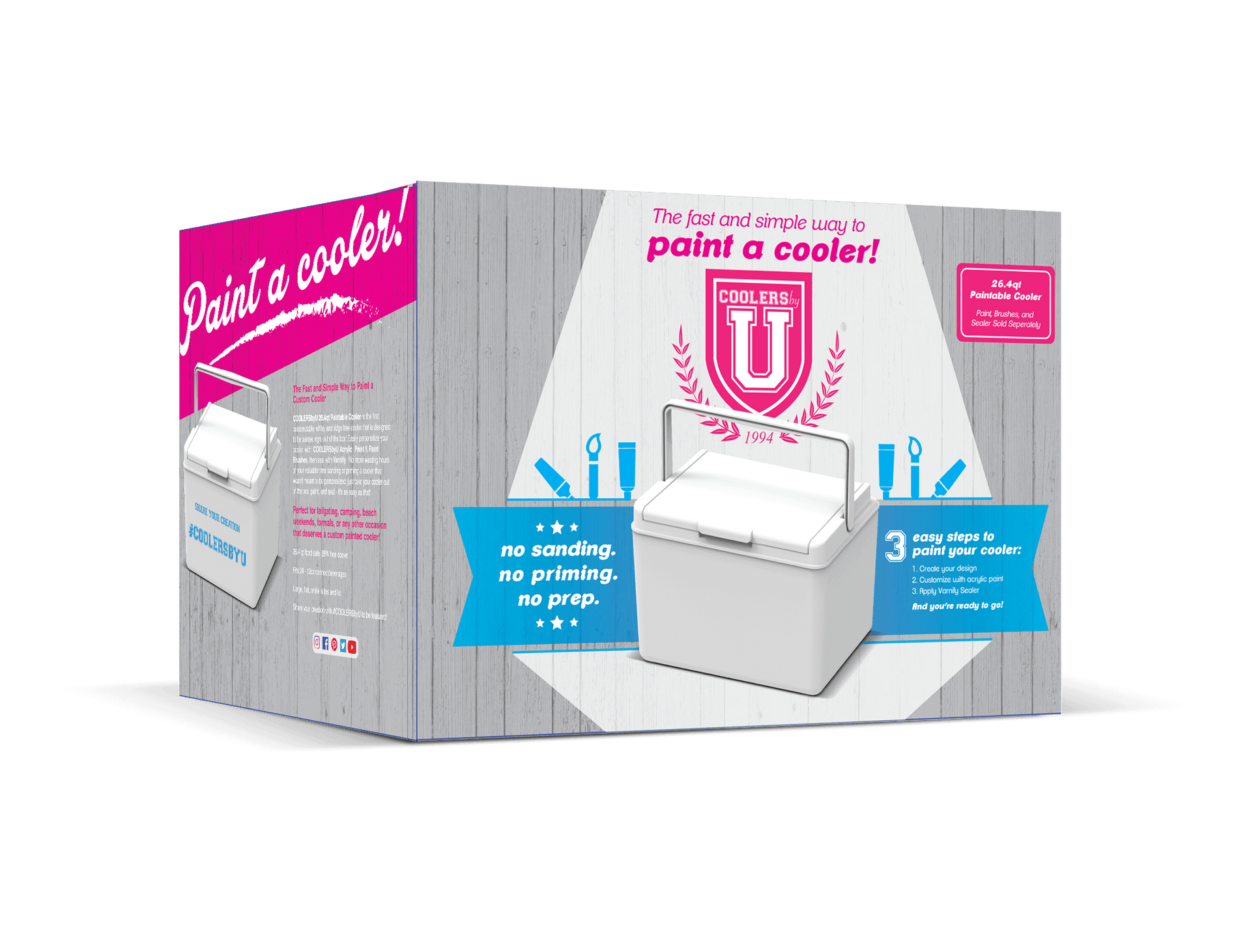 Paintable 26.4qt Cooler | COOLERSbyU
