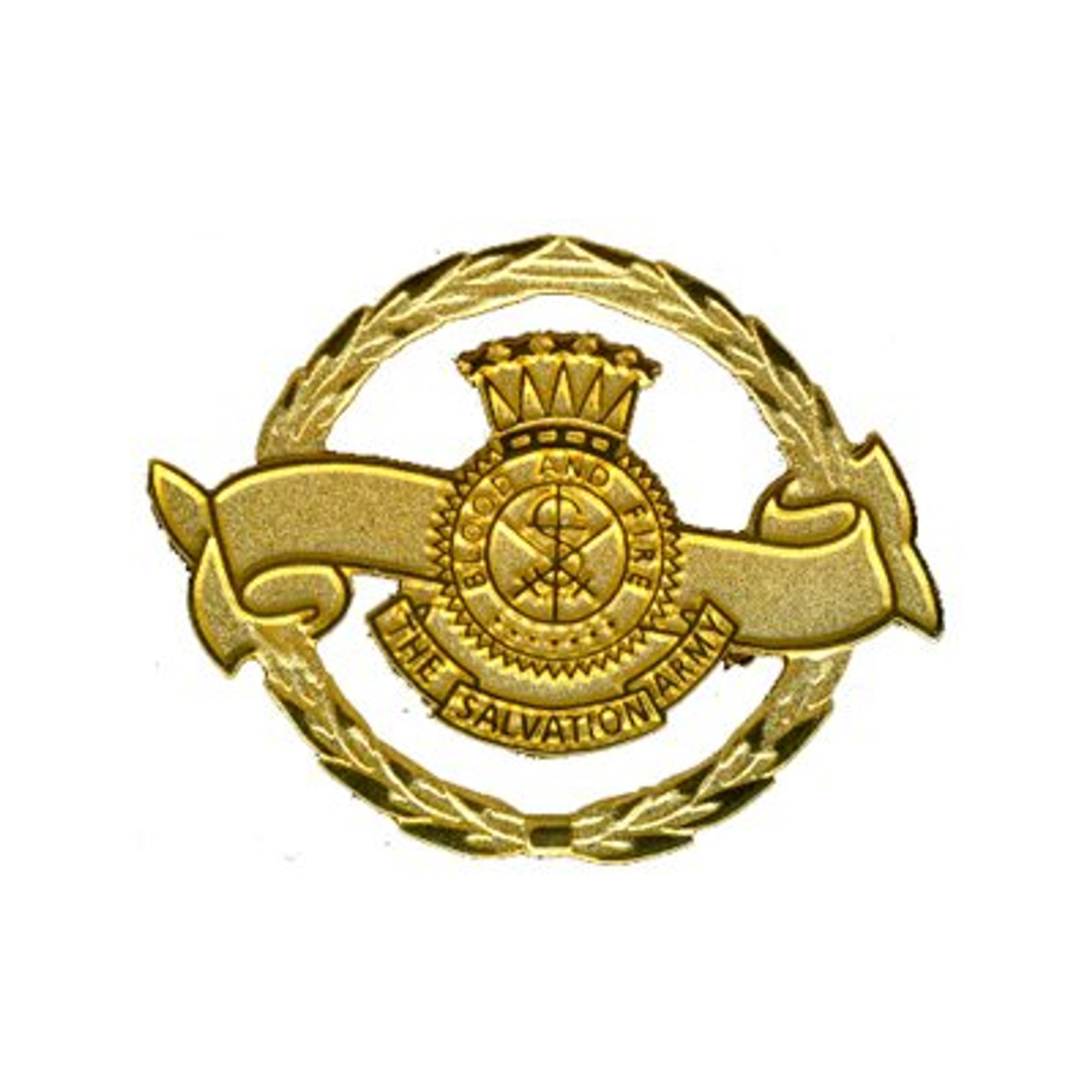 PIN CREST WREATH GOLD - The Salvation Army Trade Central