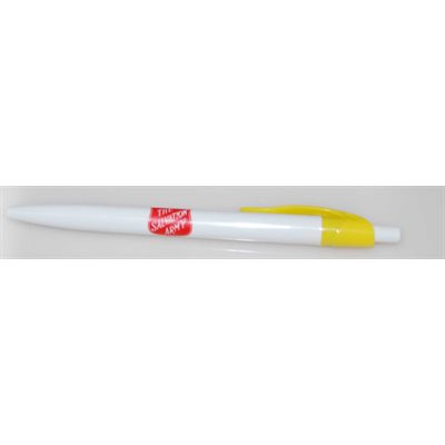 PEN WHITE WITH SHIELD - The Salvation Army Trade Central
