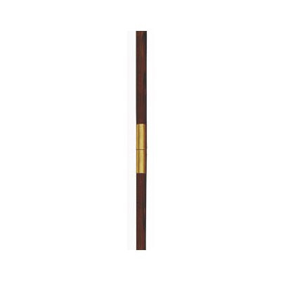 Oak-Finish Pole with Brass Reinforcement - Trade Central