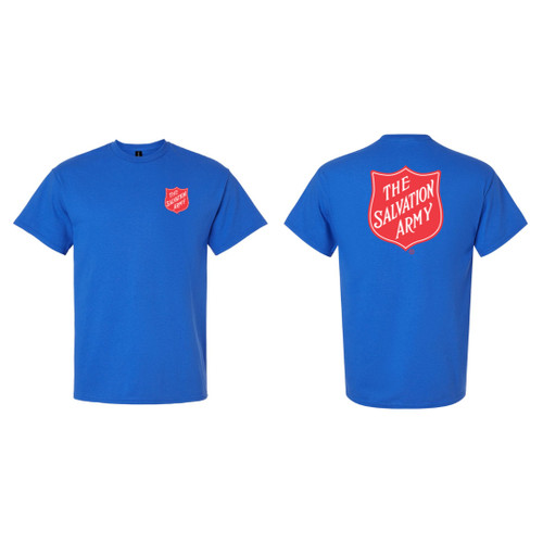 T-Shirt With Shield Front & Back - The Salvation Army Trade Central