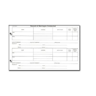 ROLL BOOK MARRIAGE REGISTER While supplies last - Trade Central