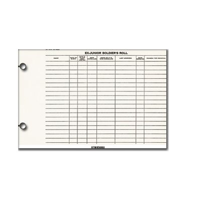 ROLL BOOK EX JR SOLDIER ROLL - Trade Central