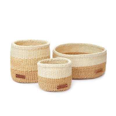 Natural / Beige Sisal Weave Basket - The Salvation Army Trade Central