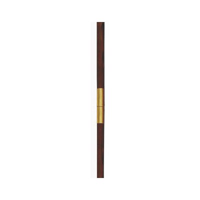 Oak-Finish Pole with Brass Reinforcement - Trade Central