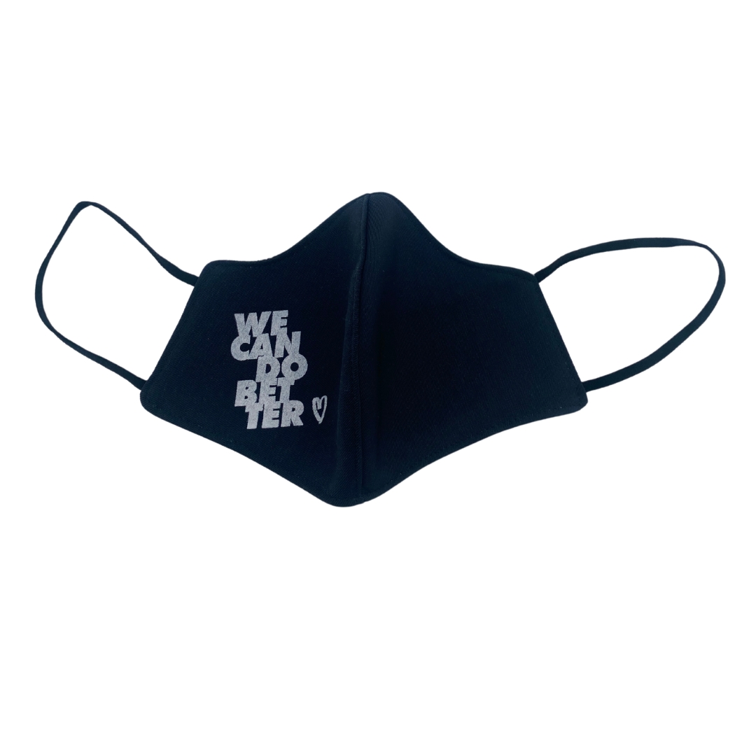 Face mask Black We can do Better fitted/reusable - Trade Central