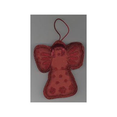 ORNAMENT ANGEL EMB PAK RED - The Salvation Army Trade Central