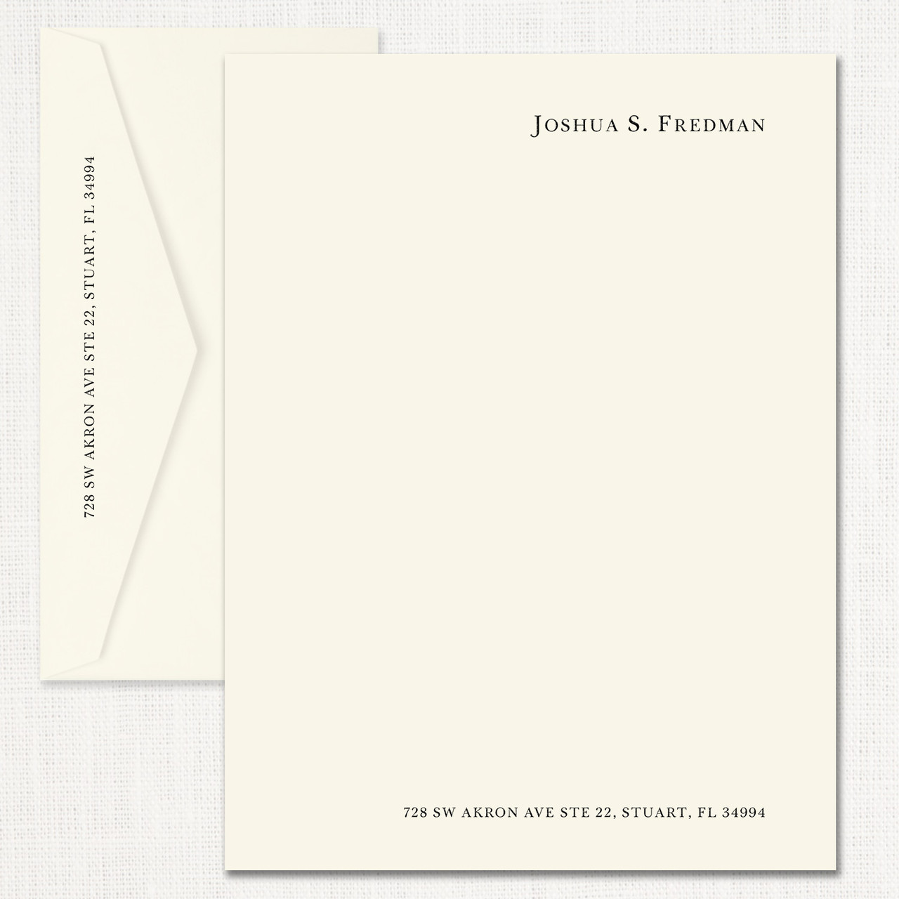Joshua Personalized Letter Sheet, Notes | Leslie Store