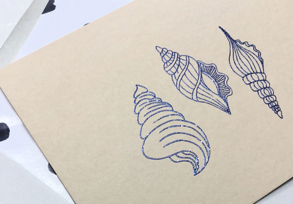 Elegant Shells Note Set with lined envelopes - Stationery Store ...