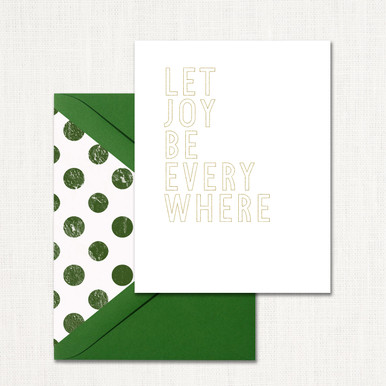 Let Joy Greeting Card - Joyful & Thoughtful Cards