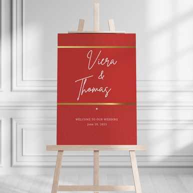 Viera Welcome Sign: A Warm Greeting for Your Wedding Day