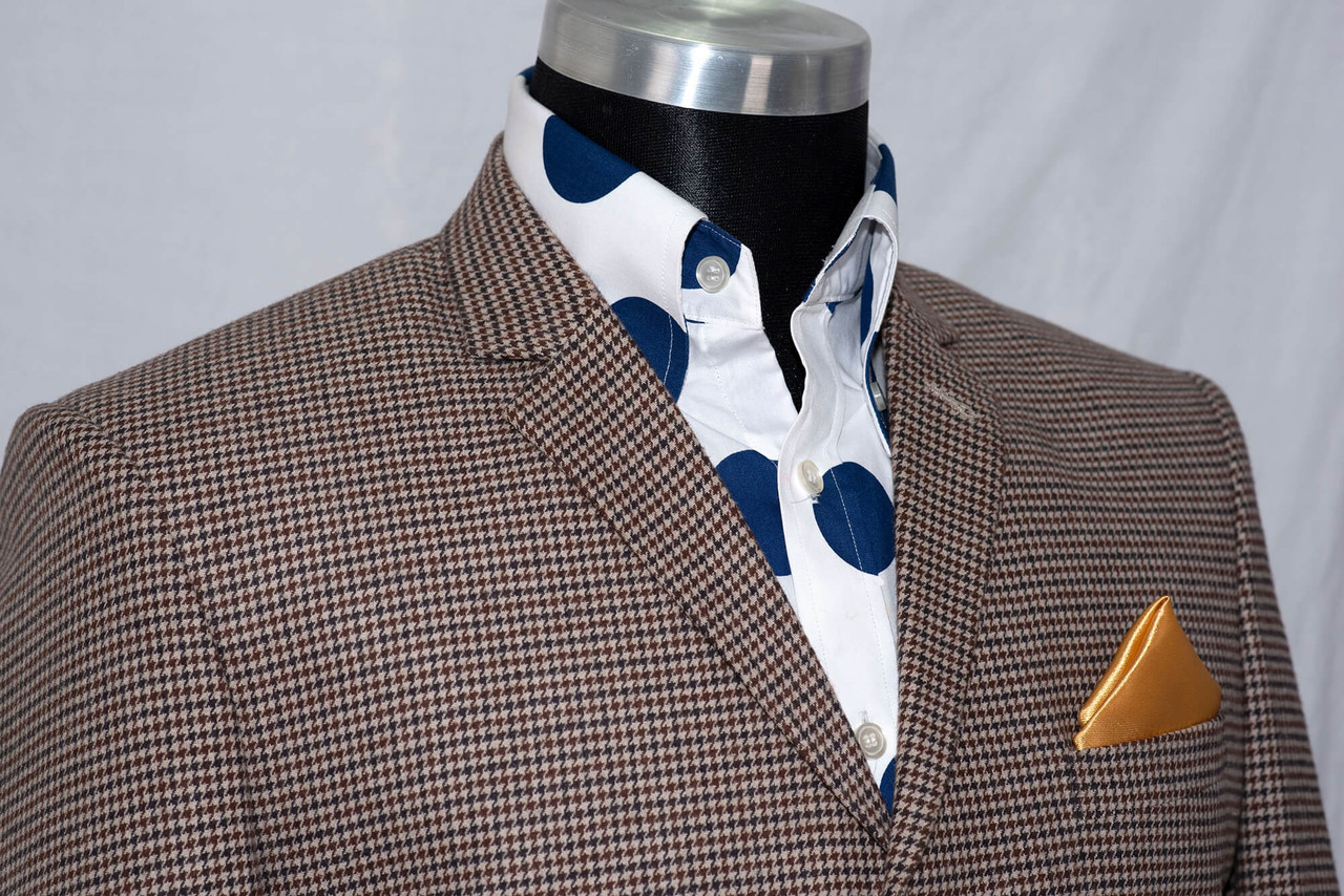Rick Huxley tweed brown dogtooth blazer