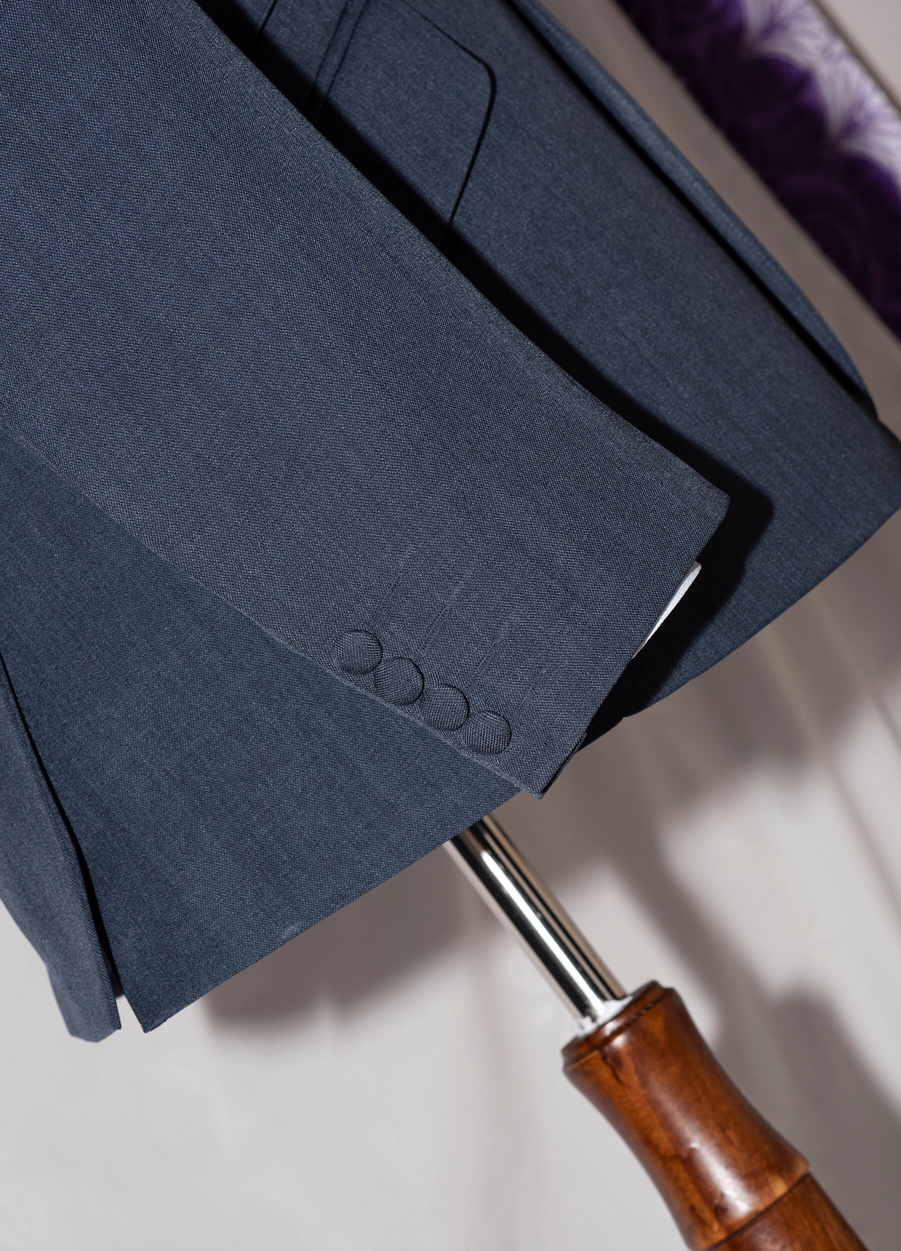 Charlie watts king blue mod 3 button suit 60's